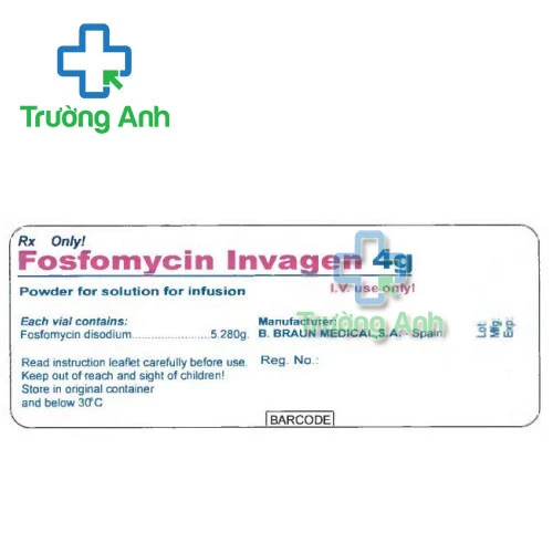 Fosfomycin Invagen 4g - Thuốc kháng sinh điều trị nhiễm khuẩn của Tây ...