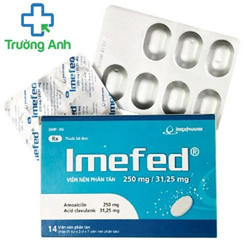 Imefed 250mg/31,25mg (Viên nén phân tán) - Thuốc điều trị nhiễm khuẩn