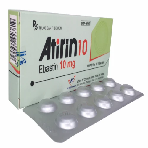 Atirin 10mg - Thuốc điều trị viêm mũi dị ứng theo mùa hiệu quả
