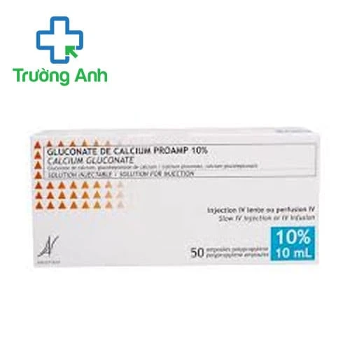 Calcium Gluconate Proamp 10% Aguettant - Thuốc điều trị giảm calci máu