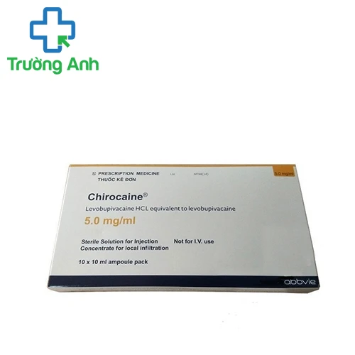 Chirocaine 5mg/ml Ampoule 10x10ml - Thuốc gây tê, giảm đau
