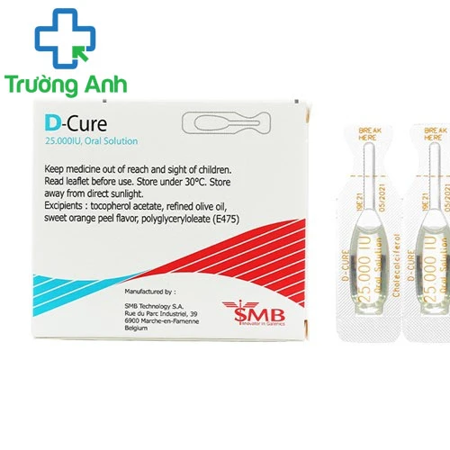 D-Cure 25.000 IU - Điều trị dự phòng thiếu Vitamin D