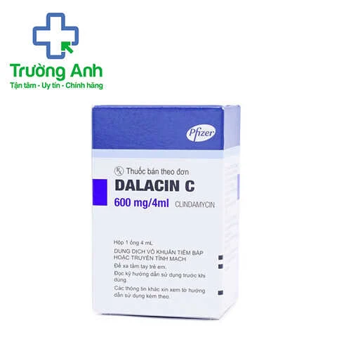 Dalacin C Inj 600mg Pfizer - Thuốc trị nhiễm khuẩn đường hô hấp