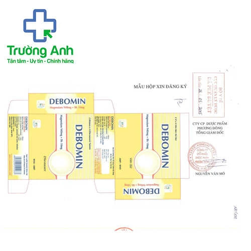 Debomin - Thuốc bổ sung vitamin B6, Magie, tăng sức đề kháng