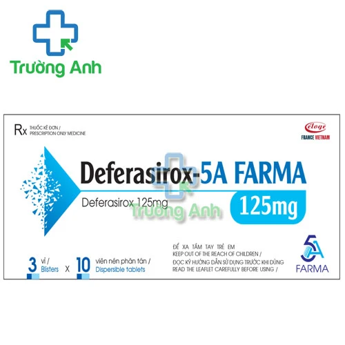 Deferasirox-5a Farma 125 mg - Thuốc điều trị tình trạng ứ sắt
