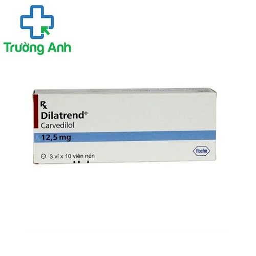 Dilatrend 12,5mg (viên nén - F.Hoffmann-La Roche) - Trị tăng huyết áp