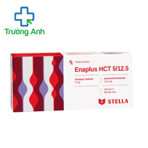Enaplus HCT 5/12.5 Stella - Điều trị tăng huyết áp nhẹ đến vừa
