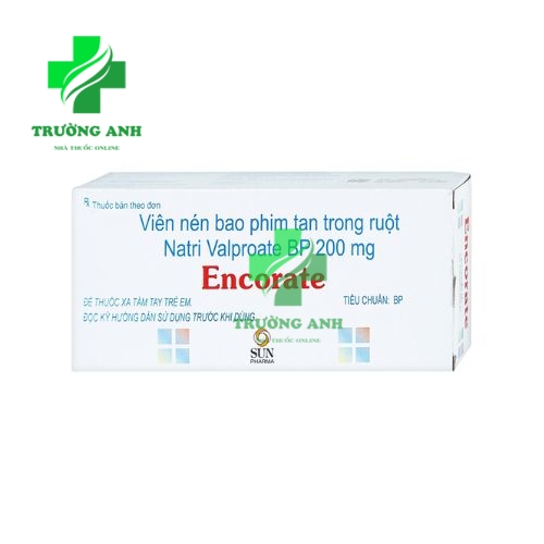 Encorate 200mg - Thuốc điều trị động kinh, co giật của Sun Pharma