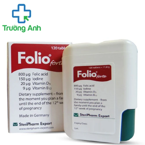 Folio Forte SteriPharm - Giúp bổ sung Acid folic cho cơ thể