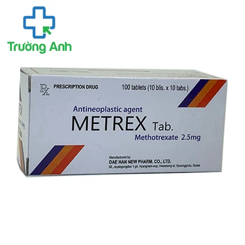 Metrex 2.5mg - Thuốc điều trị ung thư phổi hiệu quả