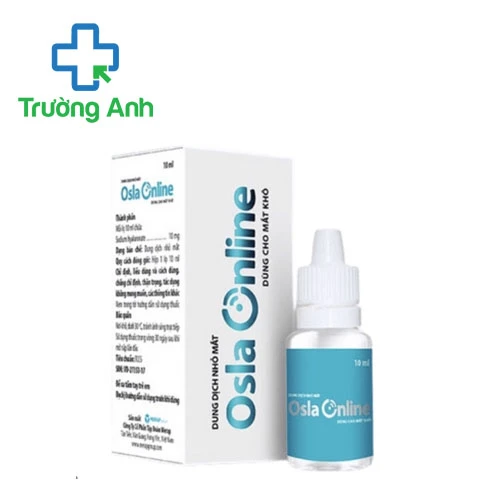 Nước mắt nhân tạo Osla Online 10ml Merap - Chống mỏi mắt, đau mắt