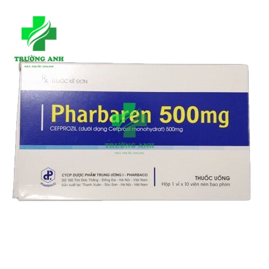 Pharbaren 500mg Pharbaco - Thuốc điều trị viêm xoang cấp tính
