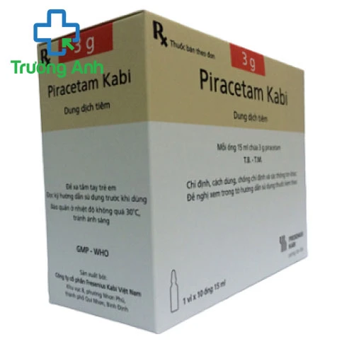 Piracetam Kabi 3g/15ml - Thuốc điều trị đột quỵ thiếu máu cục bộ cấp