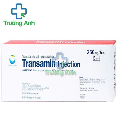 Transamin Injection 250mg/5ml Olic - Thuốc điều trị xuất huyết