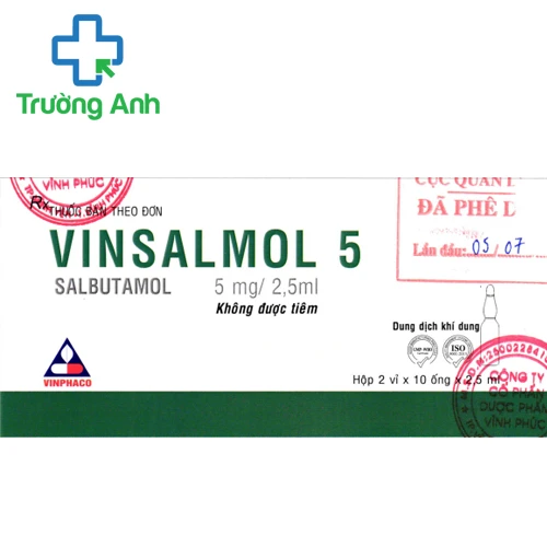 Vinsalmol 5 - Thuốc điều trị cơn hen nặng, cơn hen ác tính hiệu quả