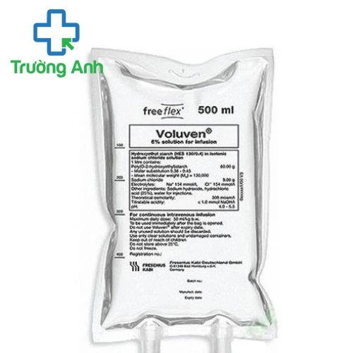 Voluven 6% Inf.500ml - Thuốc điều trị, dự phòng giảm thể tích tuần hoàn