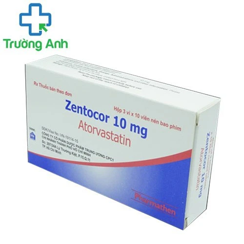 Zentocor 10mg Pharmathen - Hỗ trợ tăng cholesterol máu